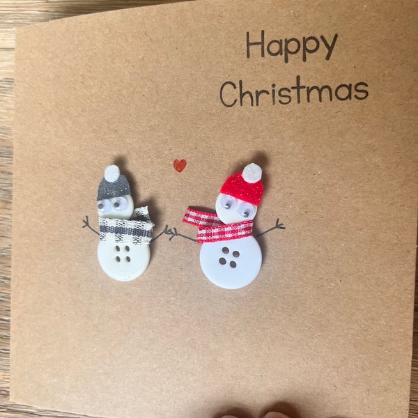 Button Snowman - Etsy