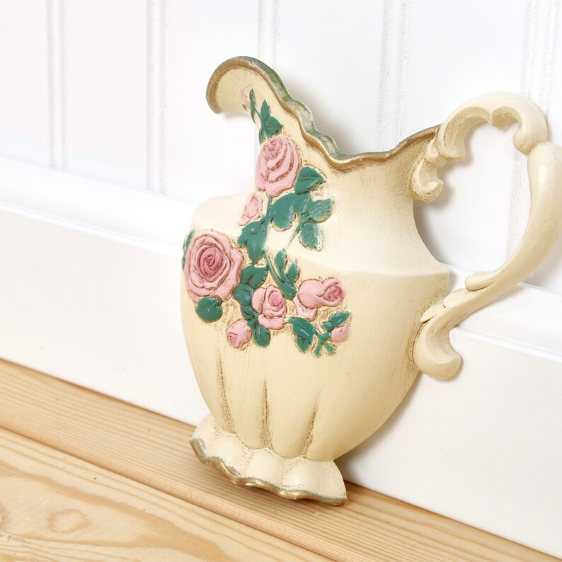 Vintage Kitchen Wall Decor Pitcher Wall Pocket and Teapot - Etsy