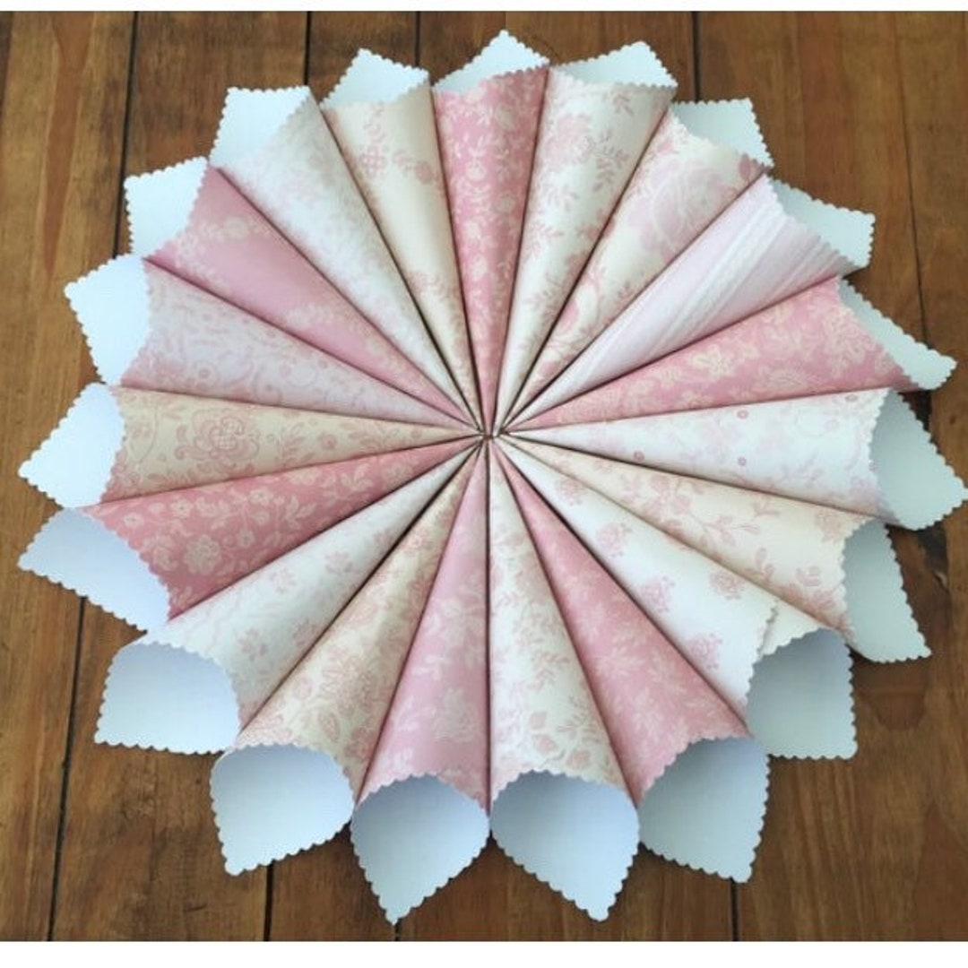 Pink Confetti Cones, Wedding Cones, Paper Cones, Flower Cones, Petal ...