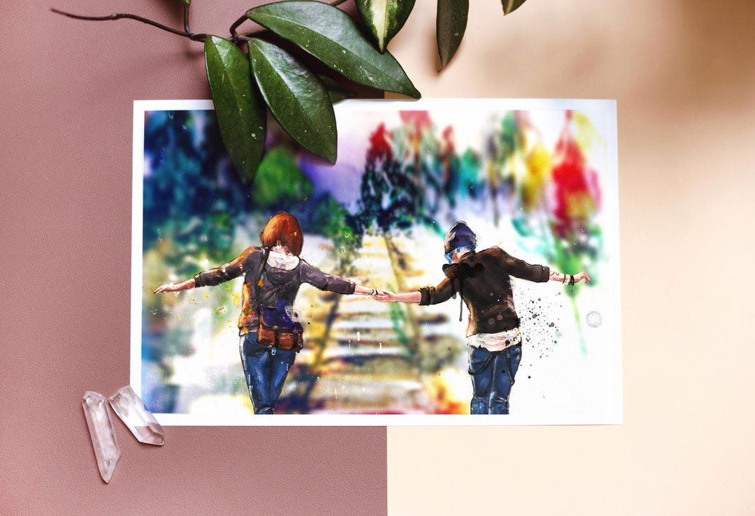 Life is Strange Poster | Max Caulfield & Chloe Price Holding Hands on ...