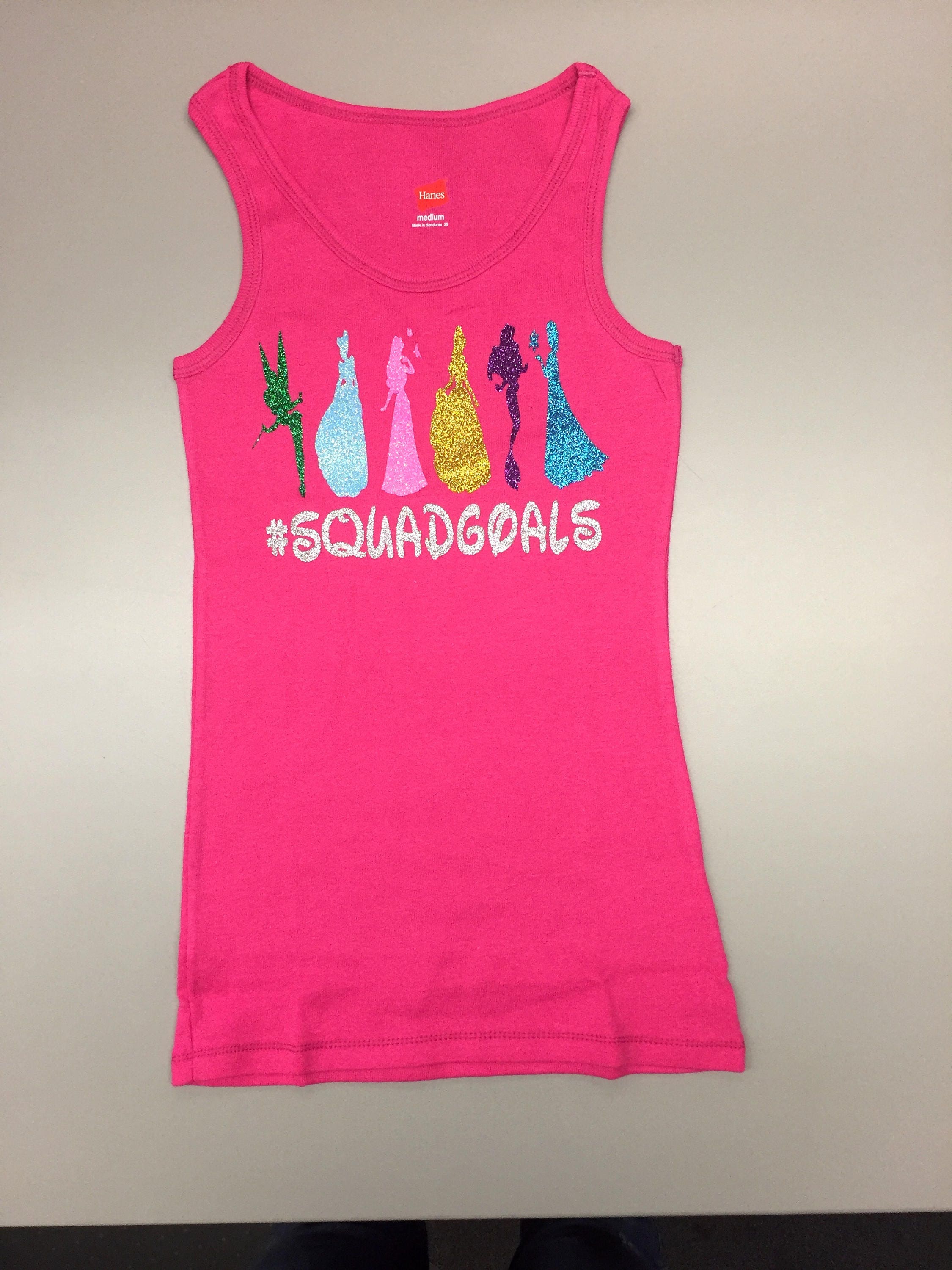 Disney Princess Squadgoals Tshirt Squad Goals Girls Etsy