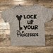 LOCK up YOUR PRINCESSES, Disney Princesses, Disney Prince Tee, Boys ...