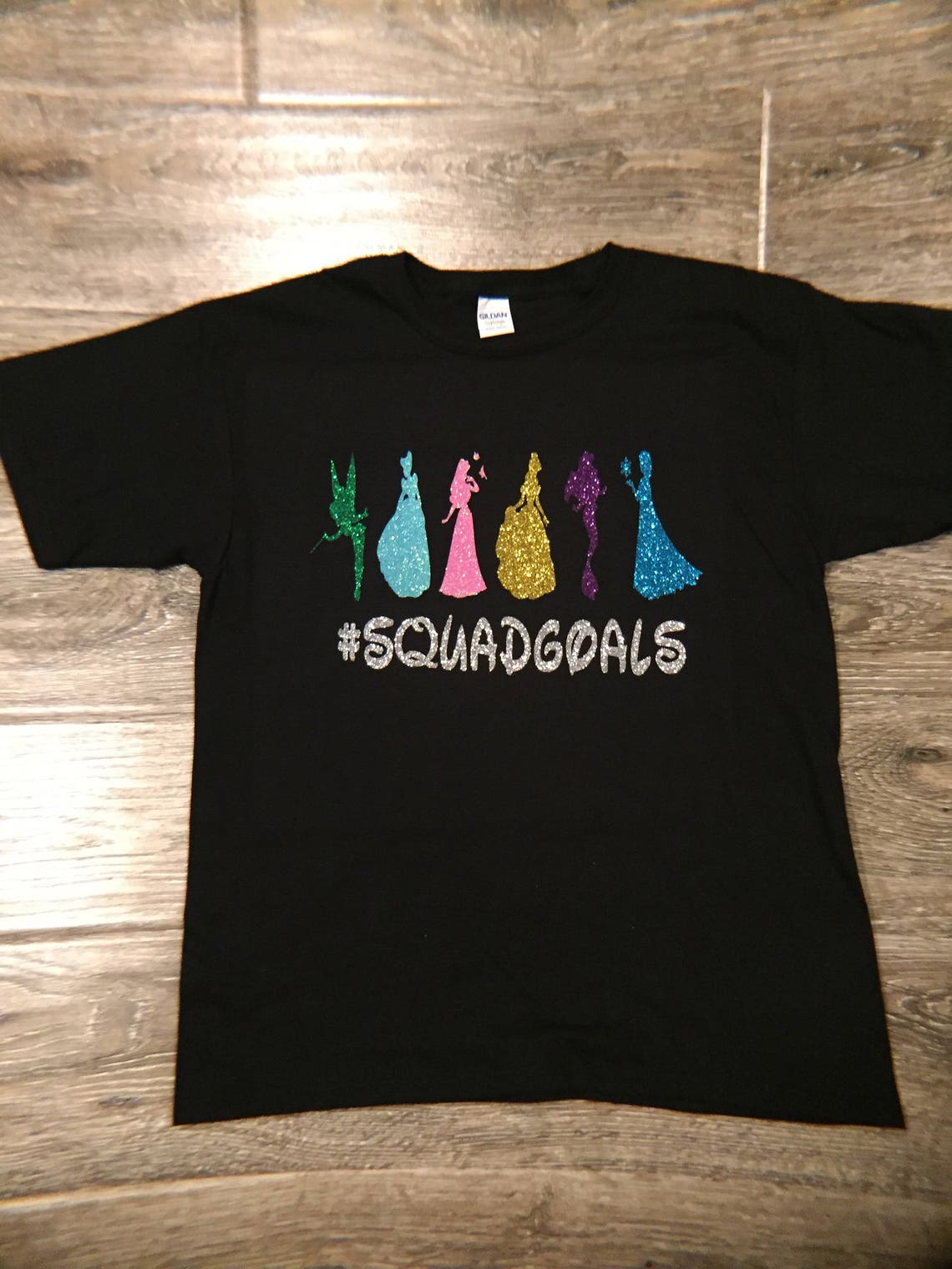 Disney Princess Squadgoals Tshirt Squad Goals Girls Etsy