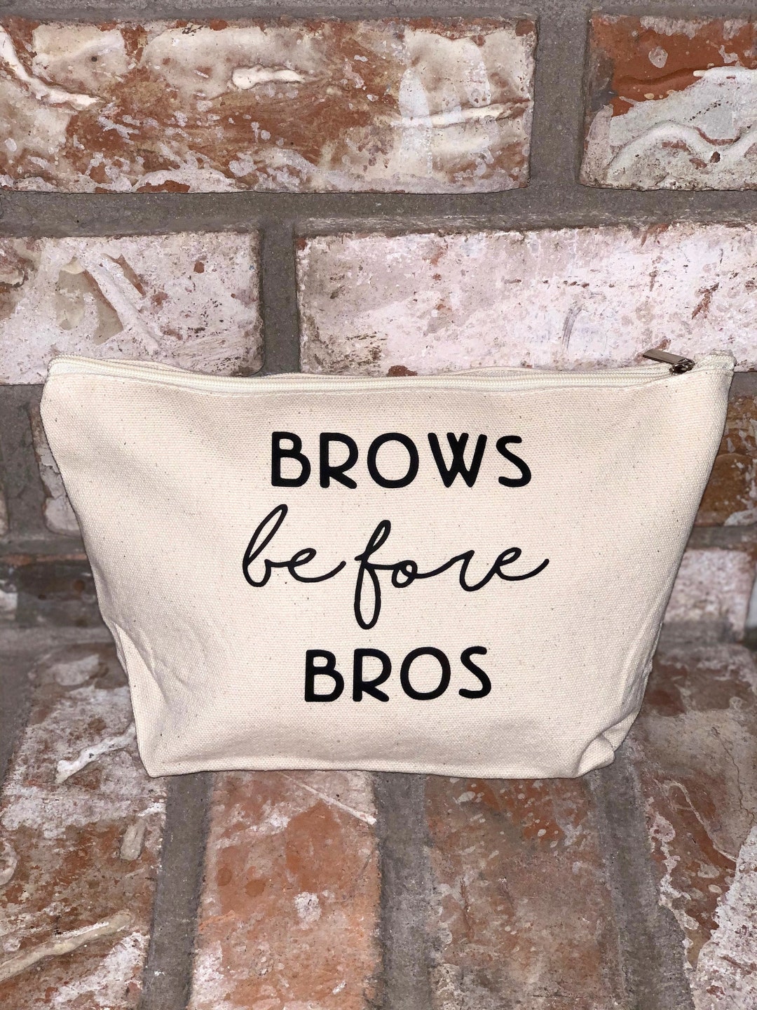BROWS BEFORE BROS, Make up Bag, Cosmetic Bag, Brows on Fleek, Christmas ...