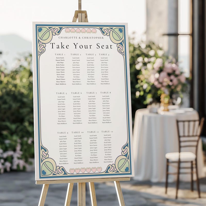 Gatsby Seating Chart - Etsy