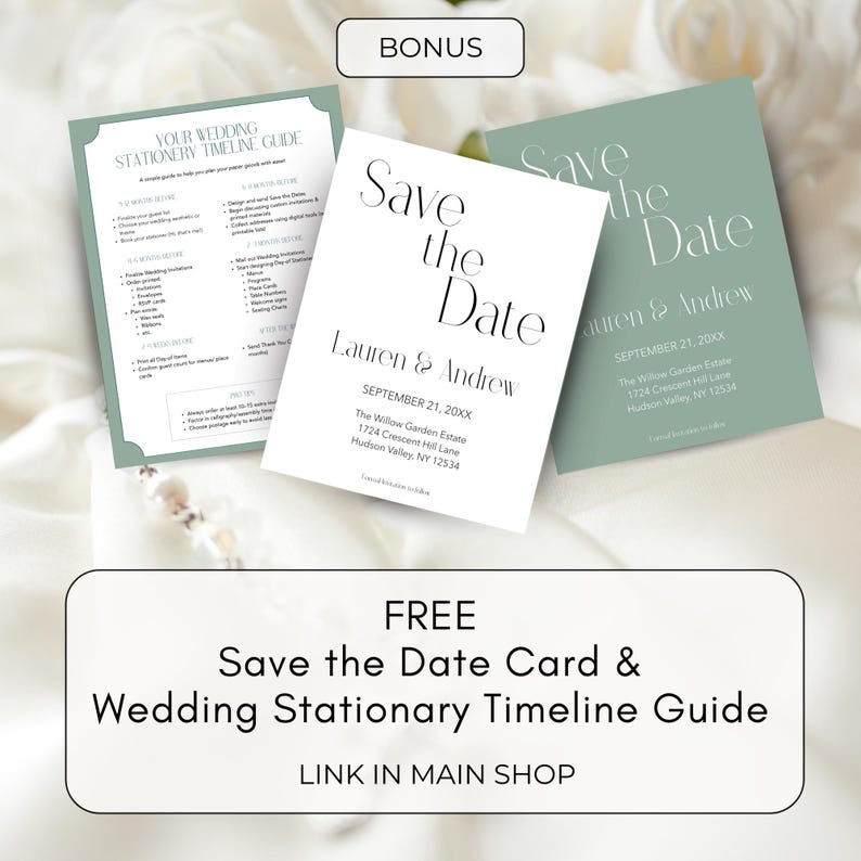 Wedding Name Place Cards With Meal Choice, Modern Flat and Folded ...