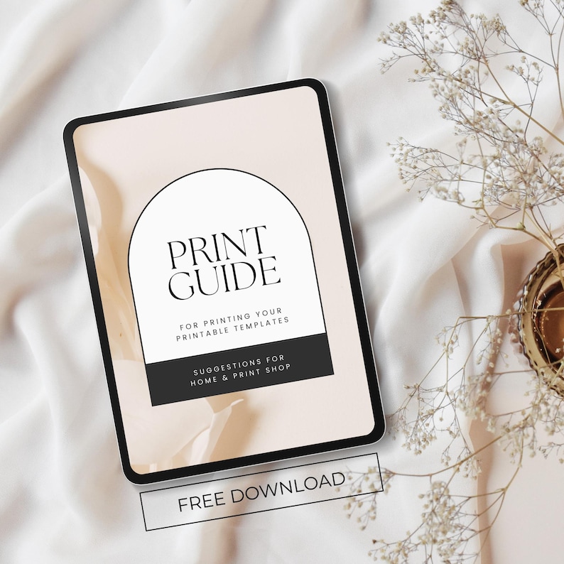 Elegant Monogram Folded Wedding Program, Modern Ceremony Template, Editable Service Order ...