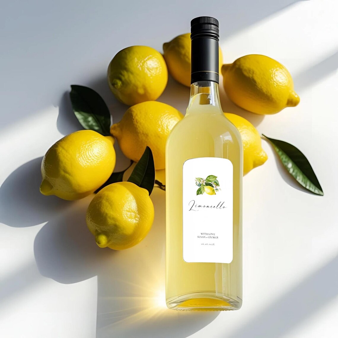 Limoncello Bottle Labels, Custom Wedding Favor Tags, Personalized Gift ...