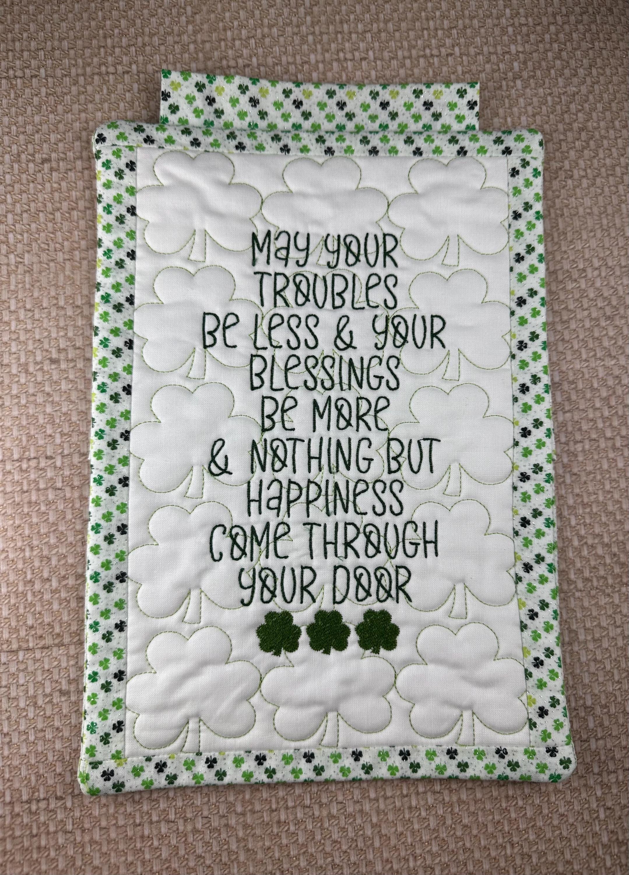 Irish Blessing Mini Quilt - Etsy