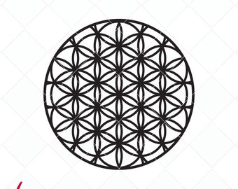Blume des lebens dxf | Etsy