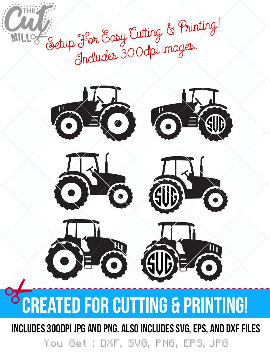 Tractor Svg Bundle Tractor Dxf Farm Svg Jpg Png Ai - Etsy Canada