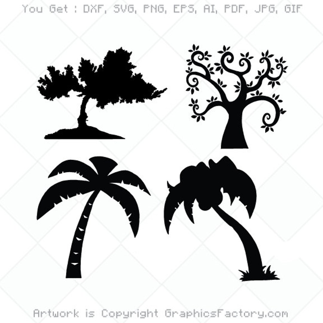 Tree SVG Cutting Files SVG Cut Table Design Svg Dxf Png - Etsy