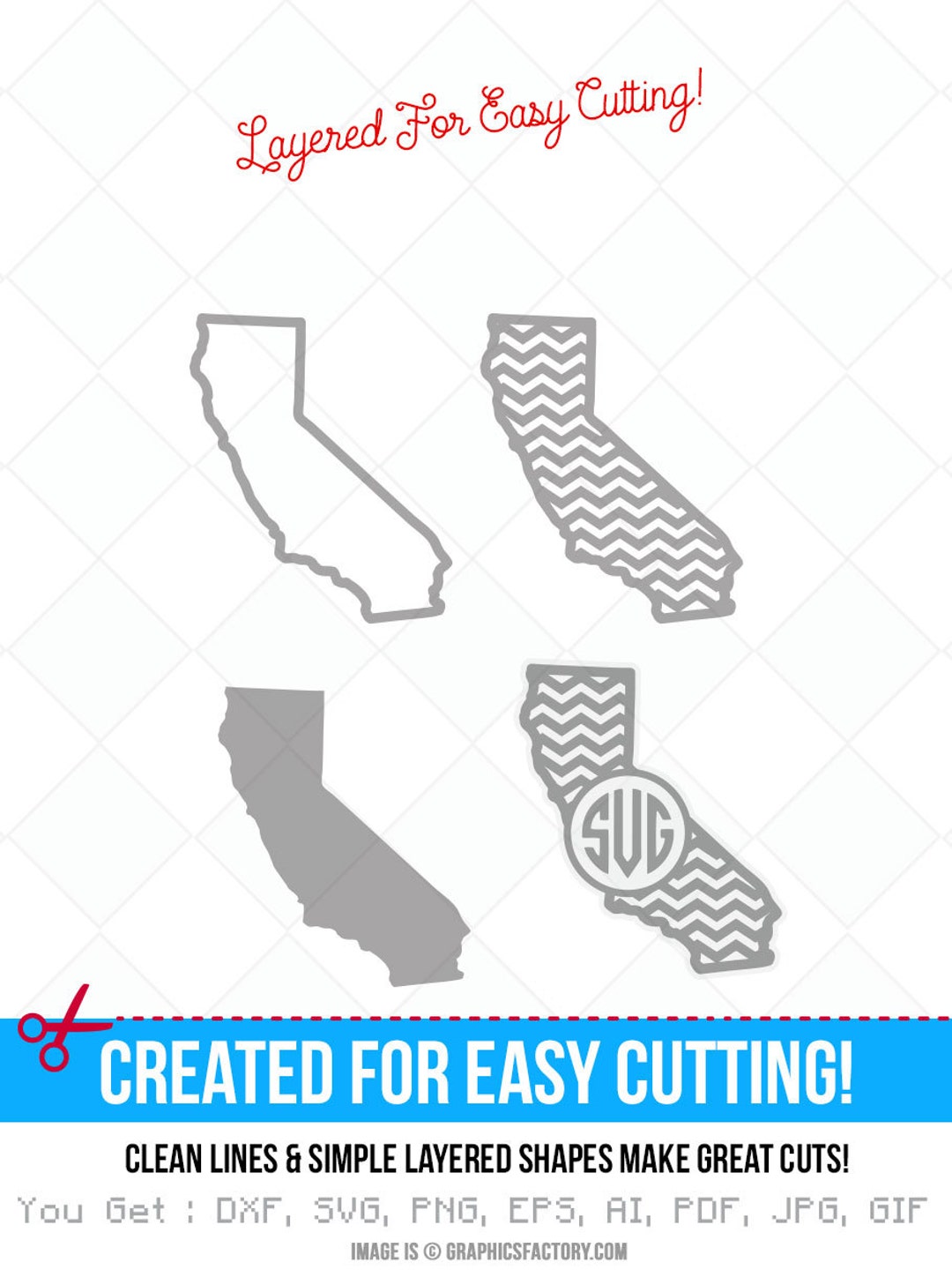 California Svg, California Dxf, State Svg, Jpg, Png, Eps, Ai Cutting ...