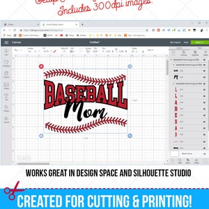 Baseball Mom Svg Dxf Baseball Mom Cut File Cutting Files - Etsy