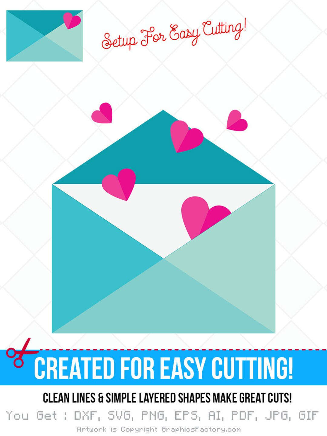Love Letter Svg, Love Letters DXF, Cutting Files, Clip Art, Printable ...