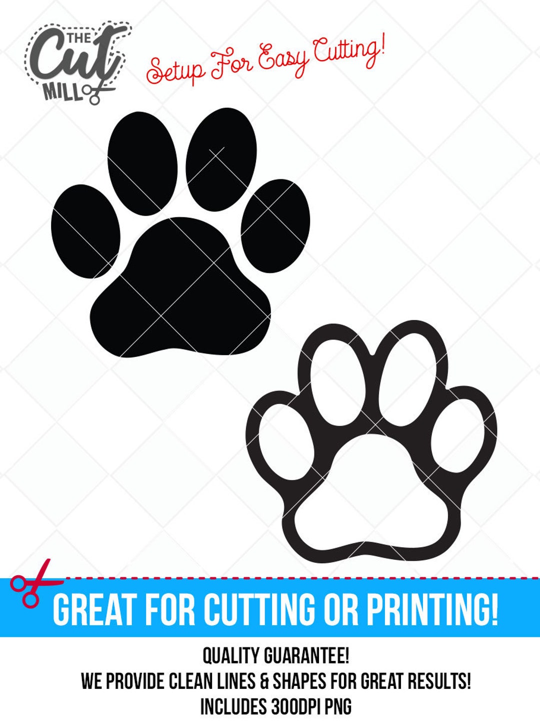 Paw SVG, Animal Print SVG Cut Files, Jpg, Png. Printable Clip Art - Etsy