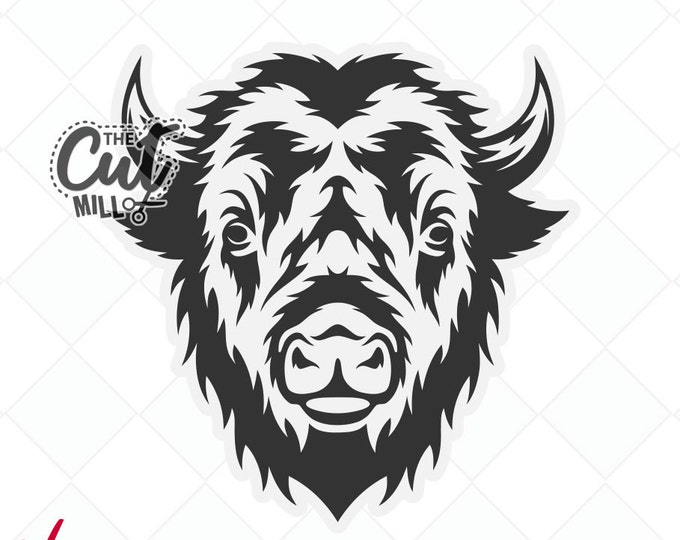 Büffel, Svg, Buffalo Dxf, tierische Svg, Jpg, Png, Eps, Ai-Dateien ...
