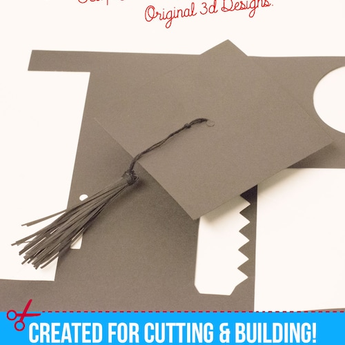Graduation Cap and Tassel 3d Svg Template 3d Dxf Original - Etsy