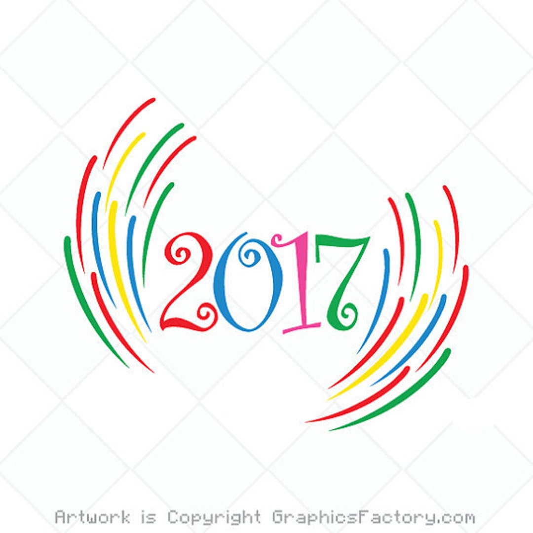 New Years 2017 SVG Cutting File, SVG Cut Table Design, Svg, Dxf, Png ...