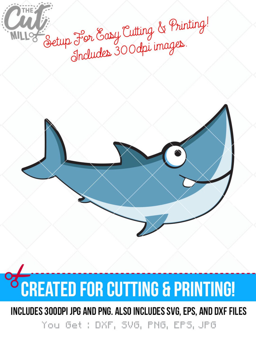Shark Svg Cut File, Shark Dxf, Svg, Jpg, Png, Eps, Ai Cutting Files ...
