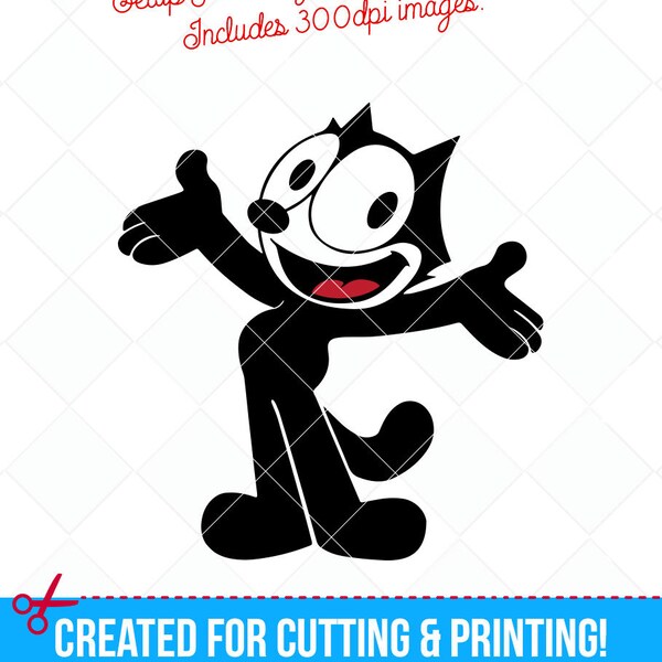 Felix the Cat Svg - Etsy