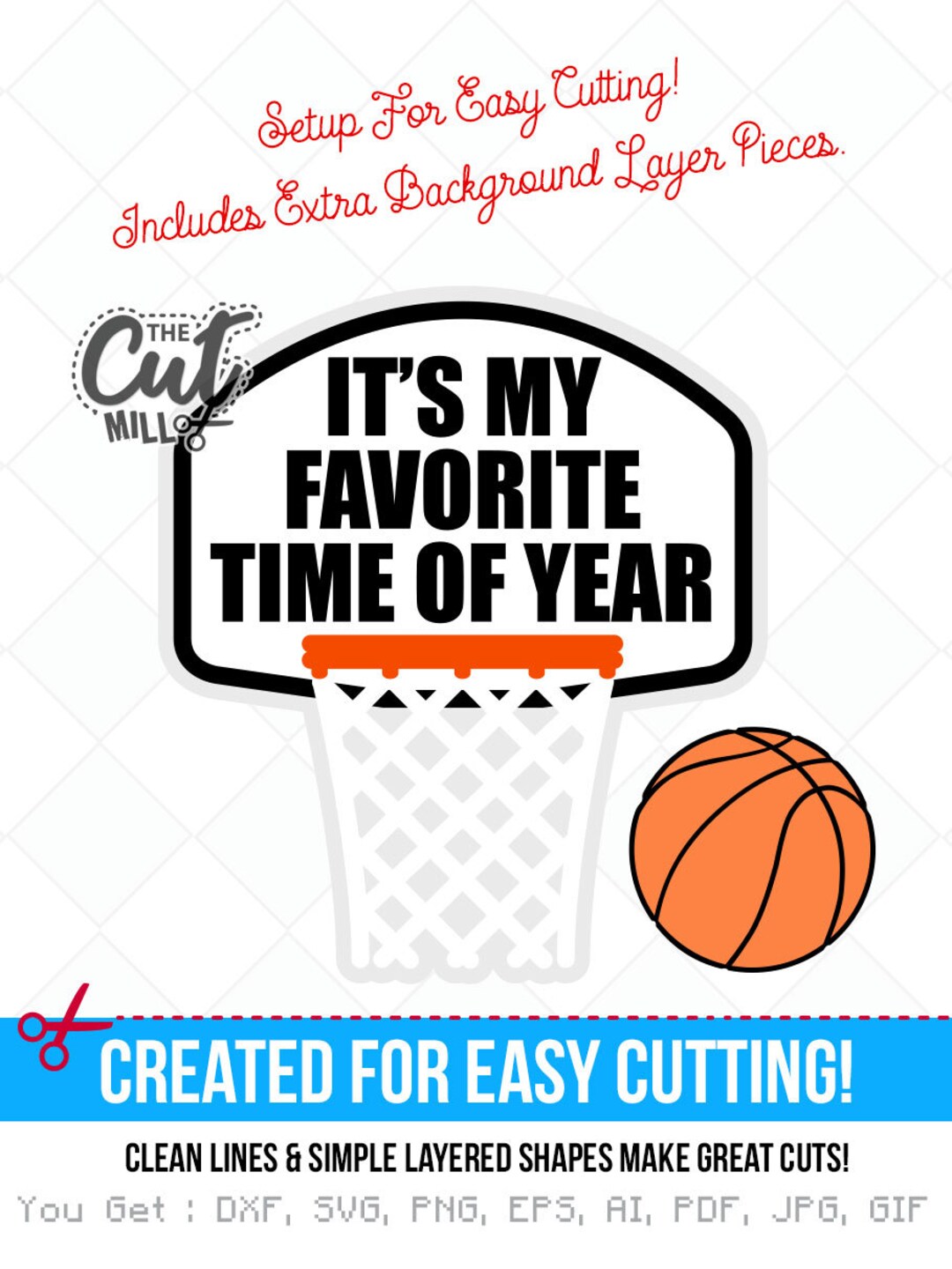Basketball Svg Basketball Net DXF Cutting Files Clip Art - Etsy