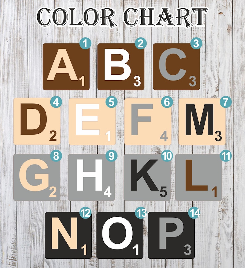 4x4 Wooden Scrabble Tiles Wall Art Family Scramble Letters - Etsy