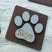 Paw Prints Scrabble Tiles Wall Art Wooden - Etsy