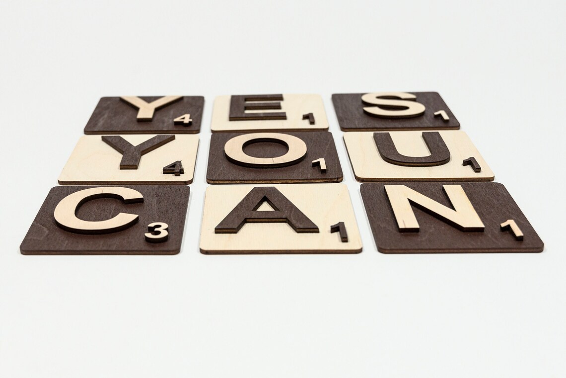 8x8 Large Scrabble Letters for Wall Wood Scrabble Tiles Wall - Etsy