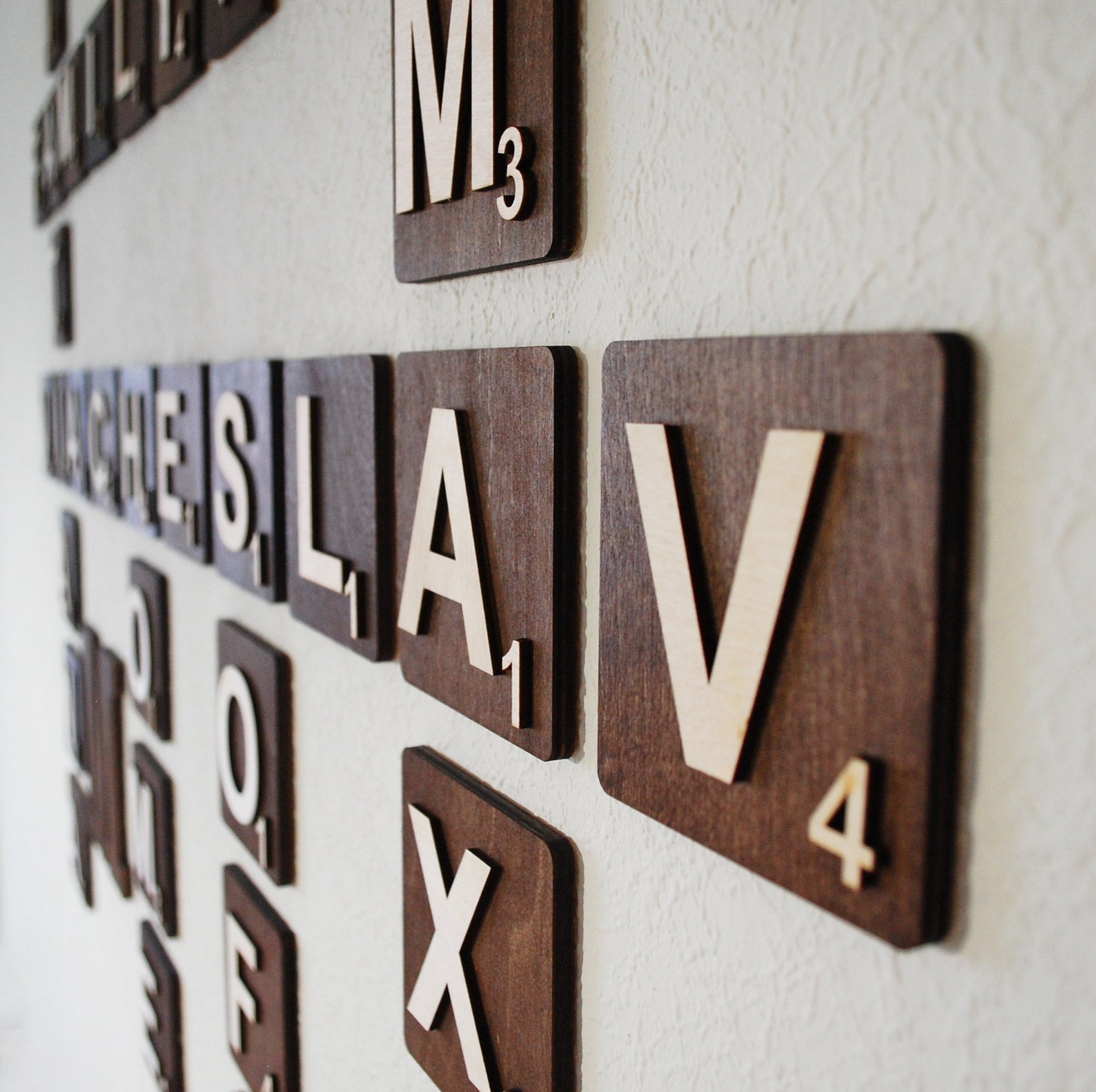 8x8 Large Scrabble Letters for Wall Wood Scrabble Tiles Wall - Etsy