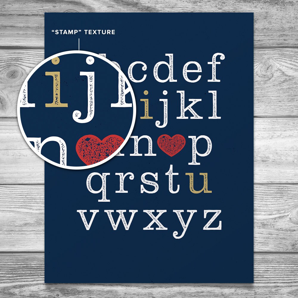 Alphabet "i Love You" Poster - 11x14 - Etsy