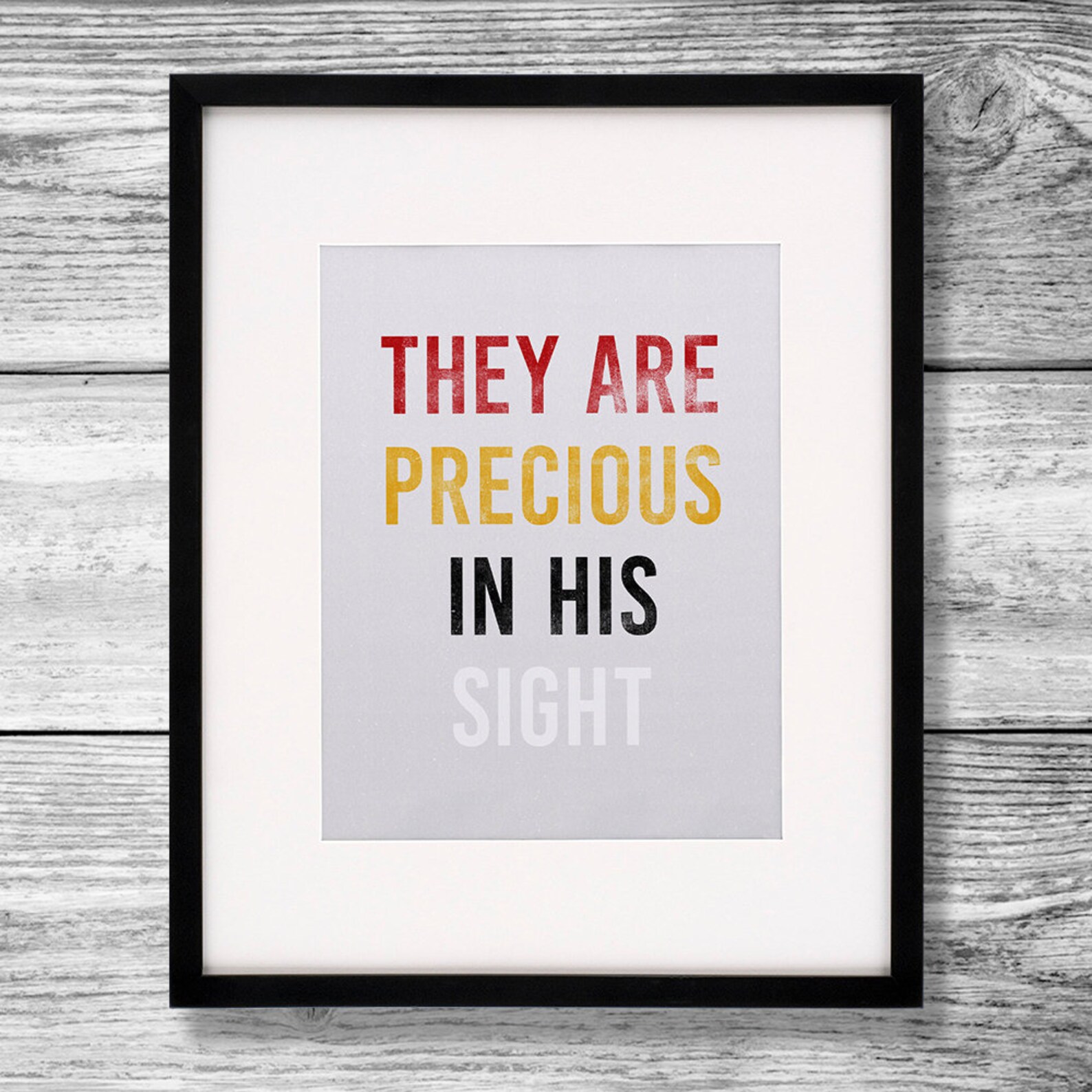 Precious in His Sight - 11x14 Digital Poster - Etsy Denmark