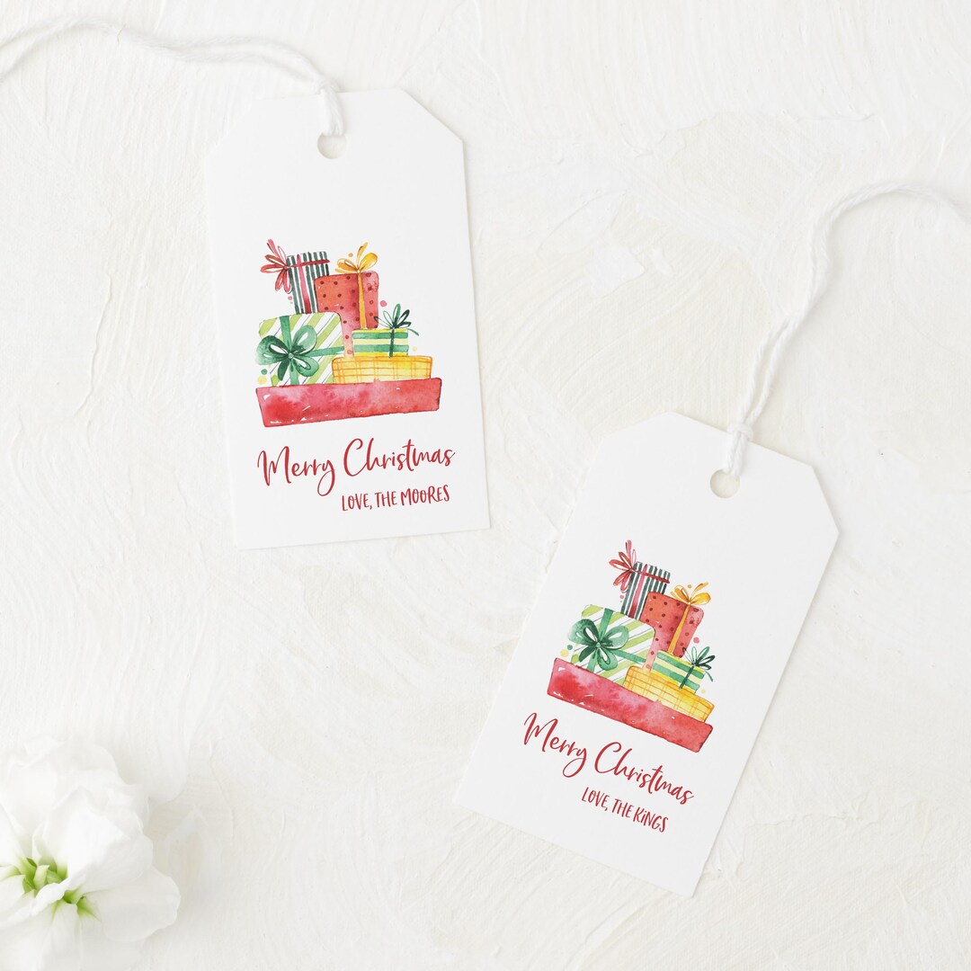 Personalized Christmas Packages Gift Tag - Etsy