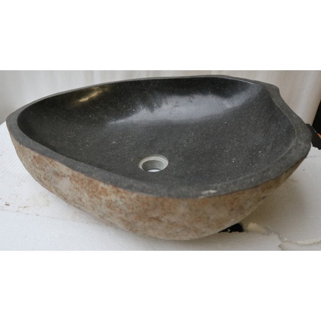 River Stone Sink 55x50x15 Cm River Stone Stone Washbasin Sink - Etsy