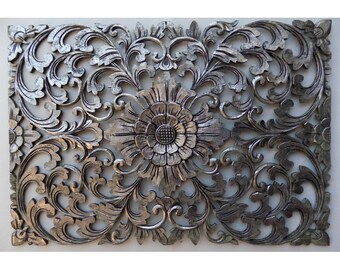 Floral Wood Panel - Etsy