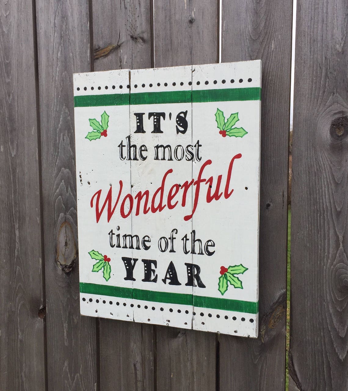 It's the Most Wonderful Time of the Year Sign/rustic - Etsy