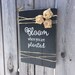 Bloom Where You Are Planted Sign / Rustic Wooden Sign / Home Decor ...