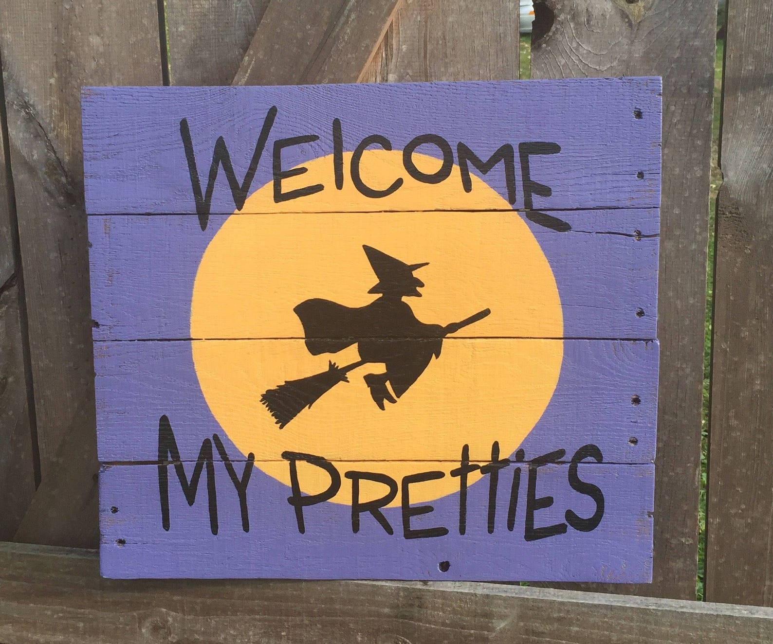 Welcome My Pretties Witch Sign / Welcome Sign / Witch Sign / Halloween ...