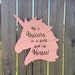 Unicorn Sign/wooden Unicorn Sign/girl's Bedroom Decor/nursery Decor/be ...