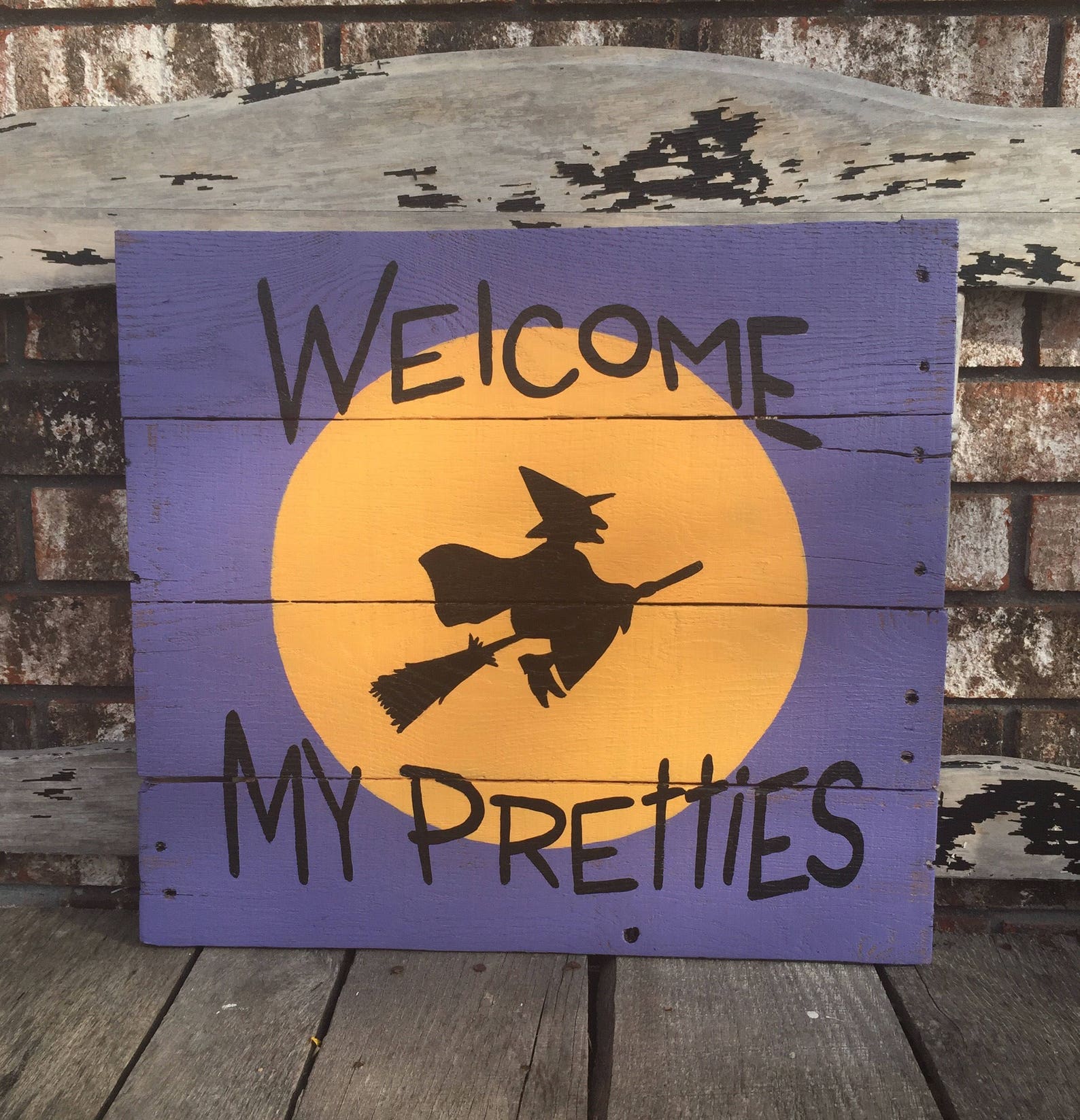 Welcome My Pretties Witch Sign / Welcome Sign / Witch Sign / Halloween ...