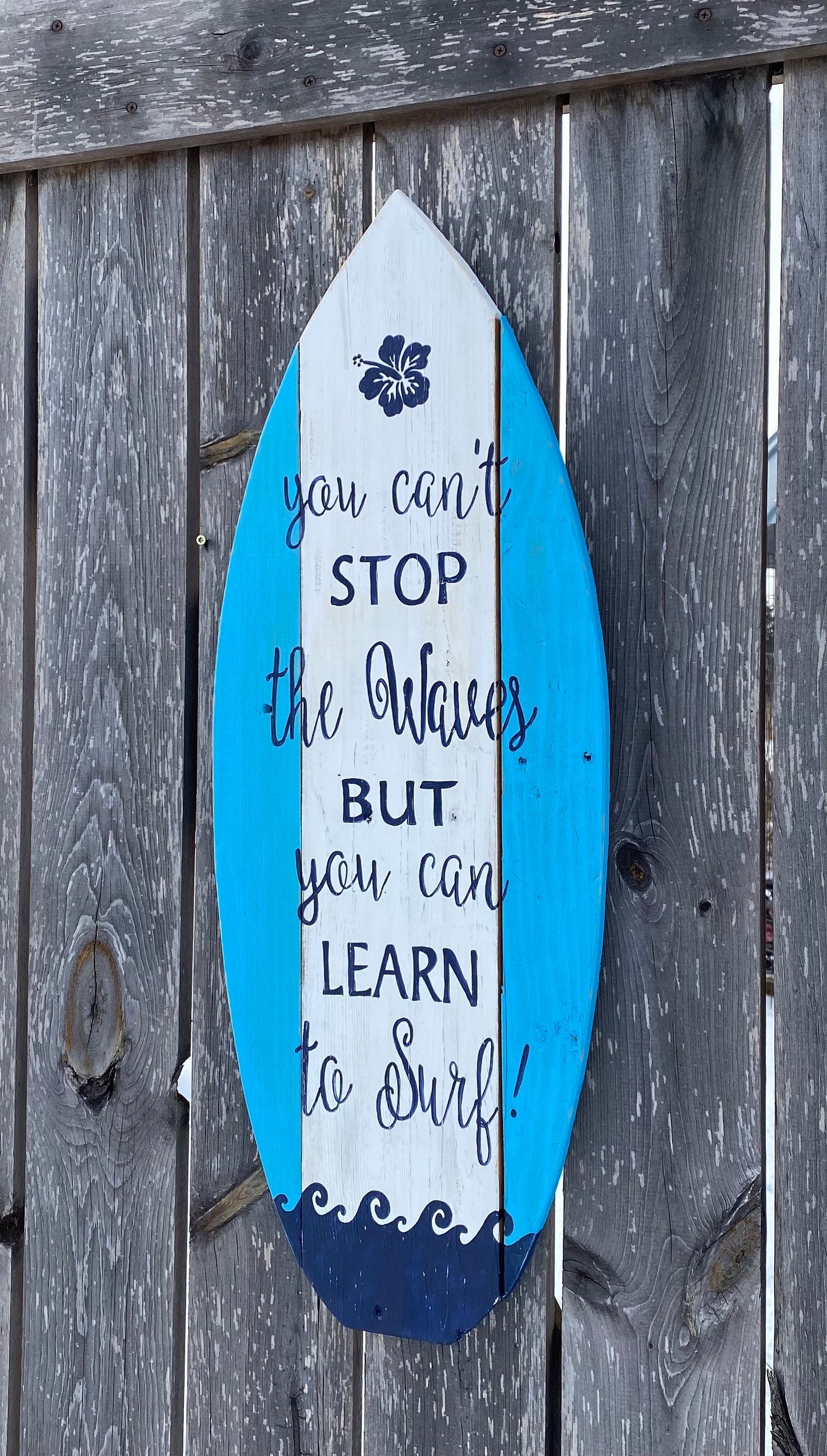 Surfboard Sign/wooden Surfboard Sign/surfboard Wall Art/beach - Etsy