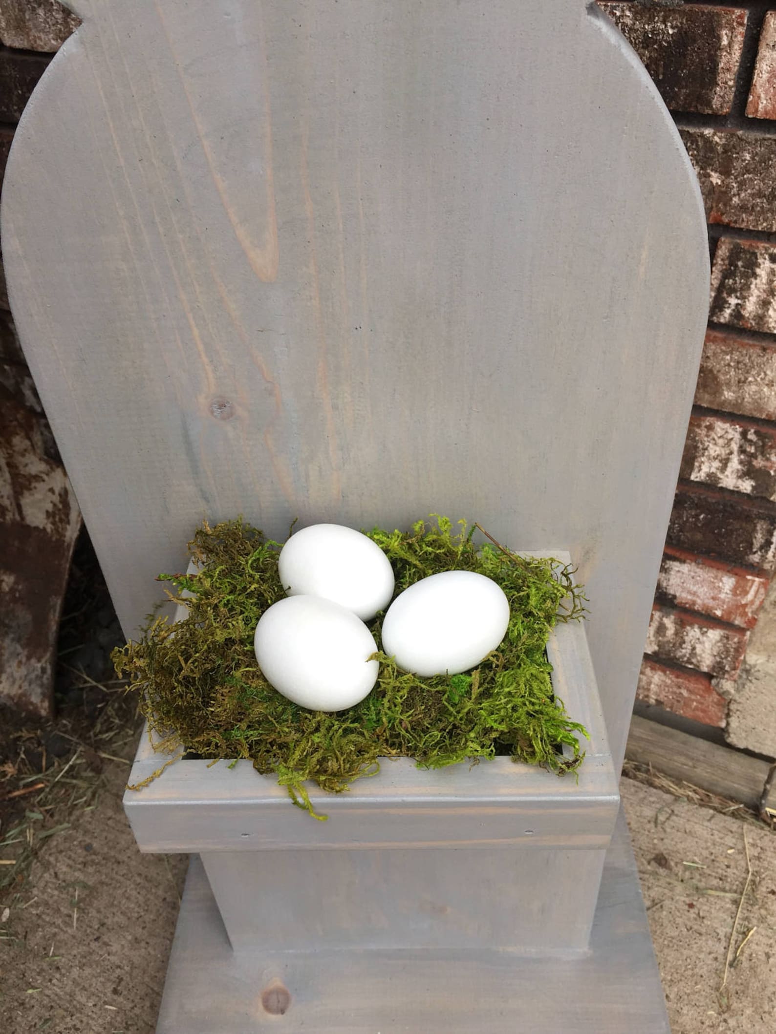 Large Wooden Bunny Stand/outdoor Decor/easter Bunny/wooden | Etsy