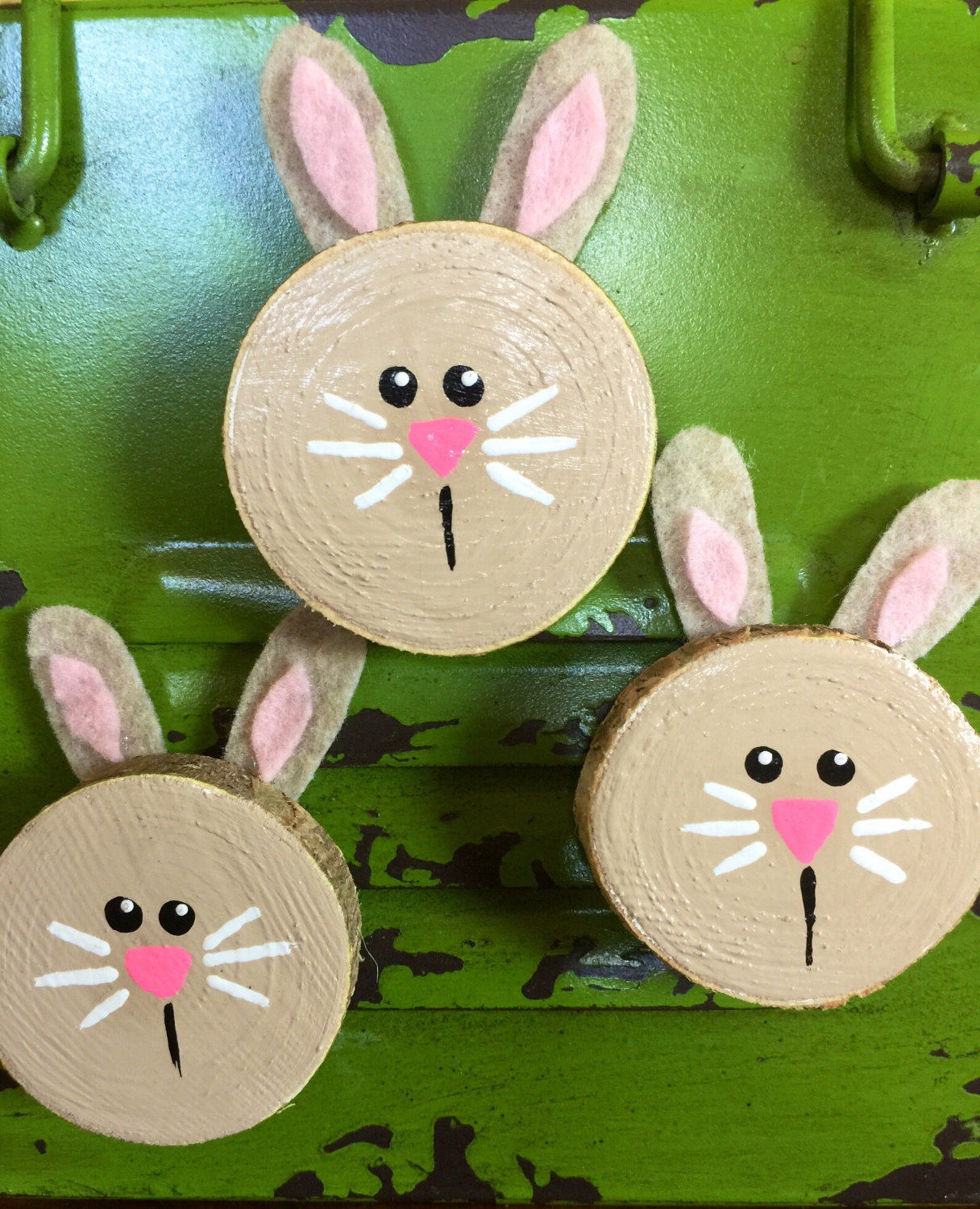 Wood Bunny Magnets/fridge Magnets/spring Magnets/easter Bunny | Etsy