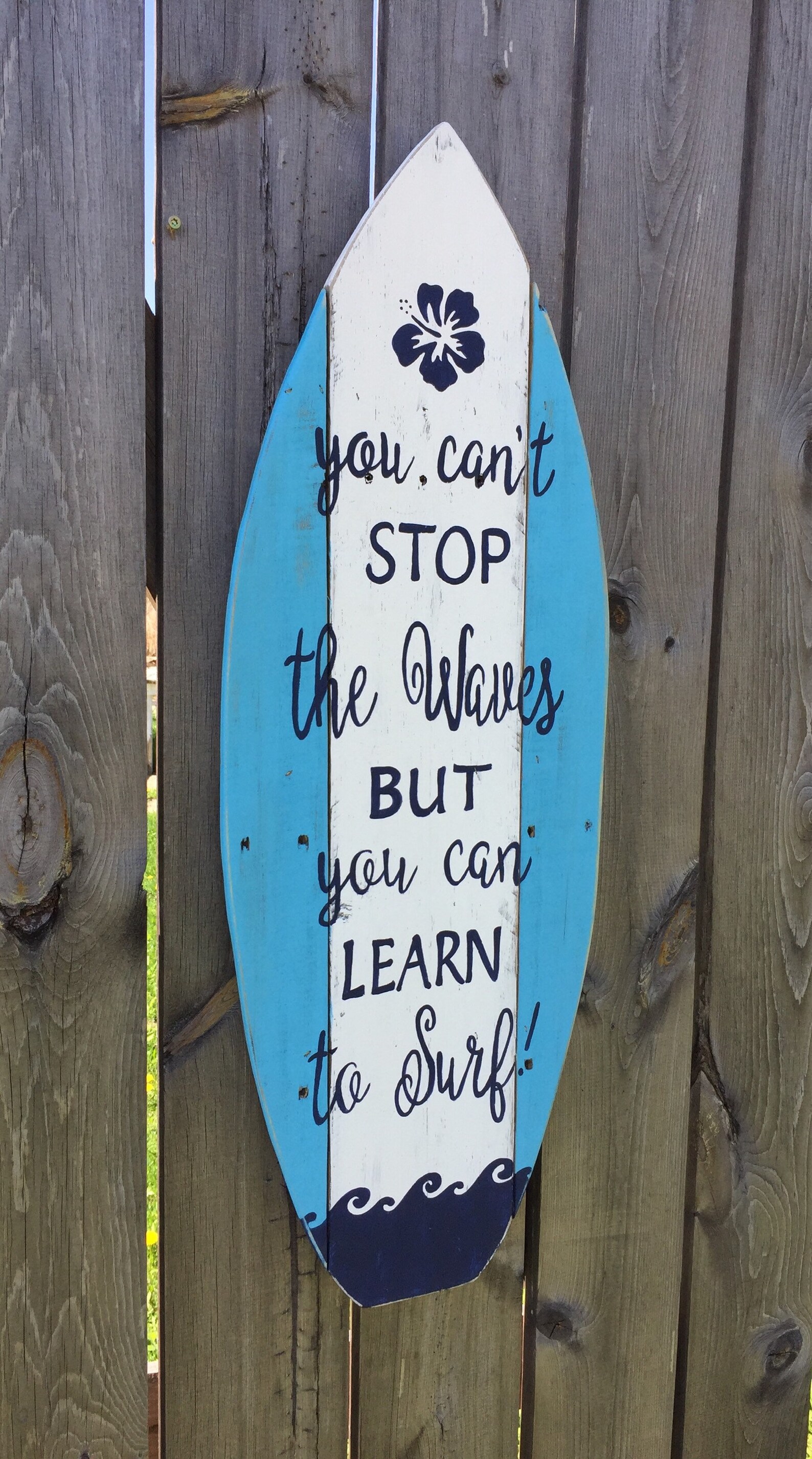 Surfboard Sign/wooden Surfboard Sign/surfboard Wall Art/beach | Etsy