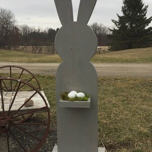 Large Wooden Bunny Stand/outdoor Decor/easter Bunny/wooden Bunny/easter ...