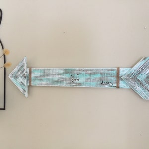 Dream Arrow Sign/wooden Arrow/inspirational Sign/gallery Wall Decor ...