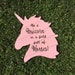 Unicorn Sign/wooden Unicorn Sign/girl's Bedroom Decor/nursery Decor/be ...