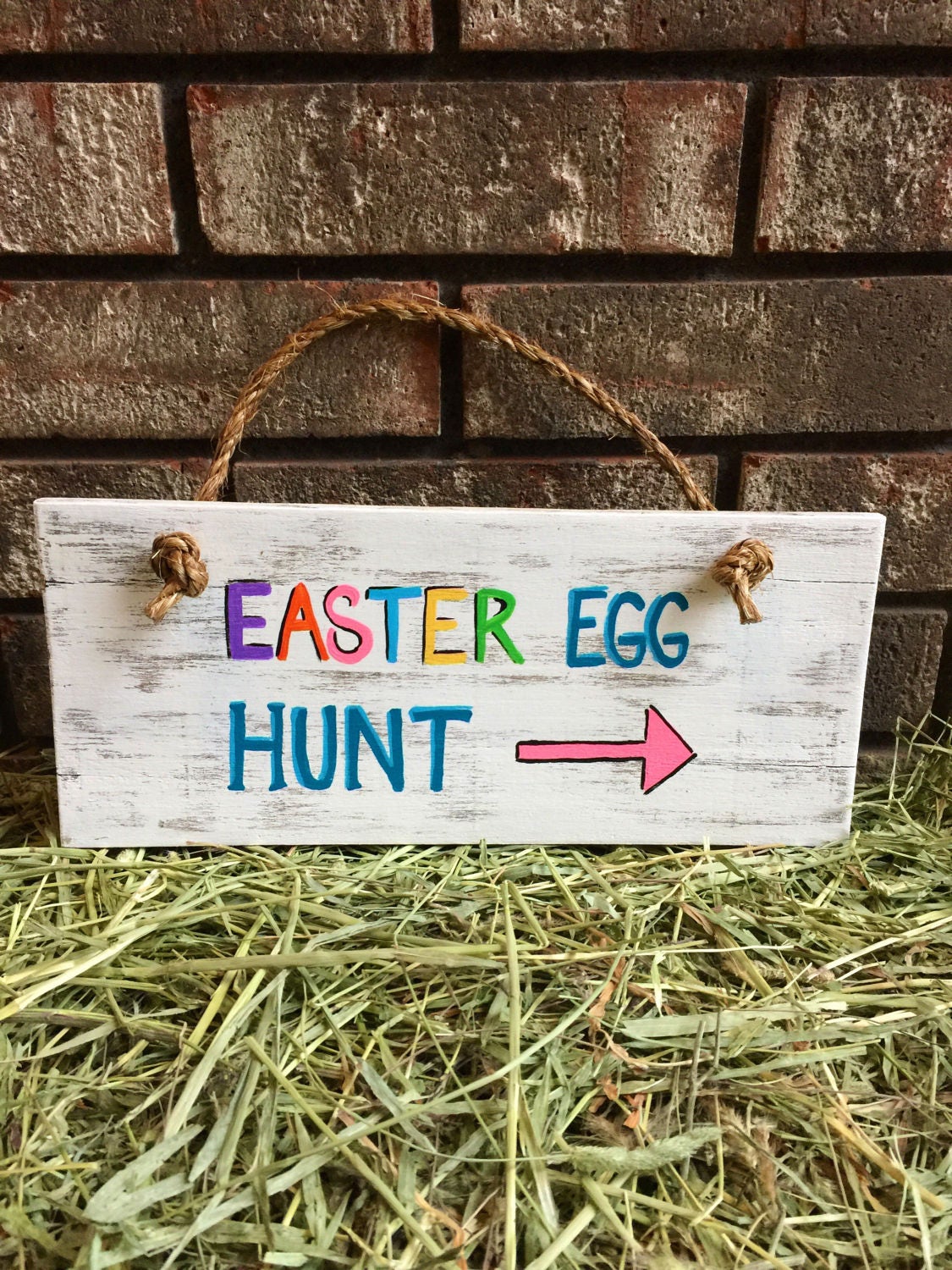Easter Egg Hunt Wood Sign / Easter Sign / Egg Sign / Spring Sign ...