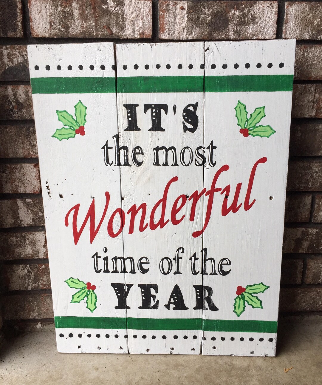 It's the Most Wonderful Time of the Year Sign/rustic Wooden Christmas ...