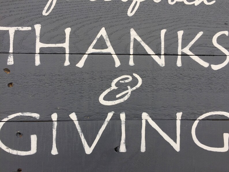 Thanks and Giving Wooden Sign/framed Rustic Wooden Sign/thanks | Etsy